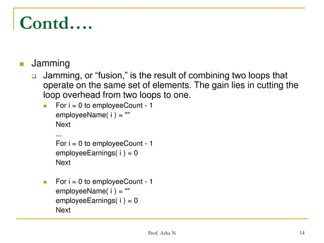 Code tuning techniques | PDF | Programming Languages | Computing