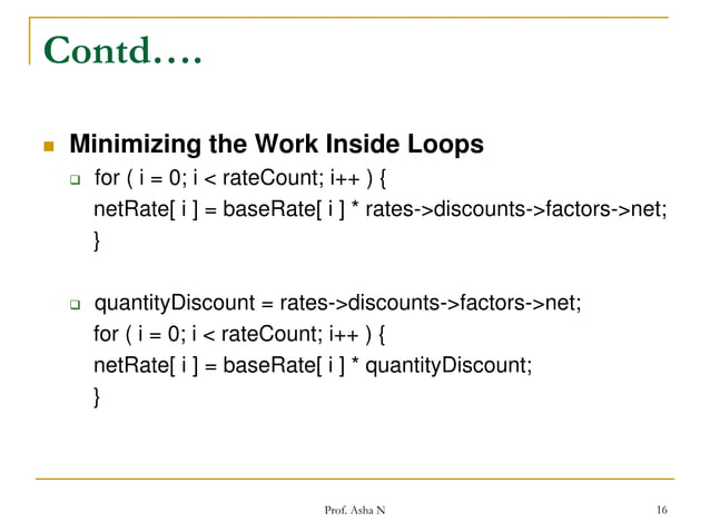 Code tuning techniques | PDF | Programming Languages | Computing Code tuning techniques | PDF | Programming Languages | Computing