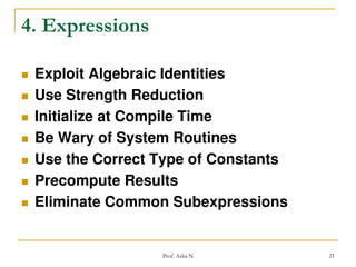 Code tuning techniques | PDF