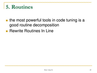 Code tuning techniques | PPT