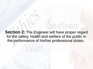 Code of Ethics & Code of Conduct as a Profesional Engineer | ODP