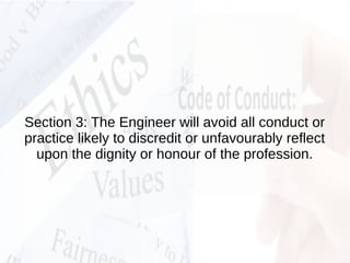 Code of Ethics & Code of Conduct as a Profesional Engineer | ODP