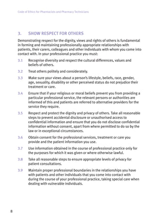 Code of Ethics for Pharmacists and Pharmacy Technicans | PDF