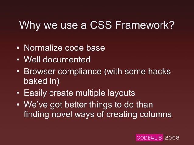 Using a CSS Framework | PPT