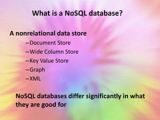 Dropping ACID: Wrapping Your Mind Around NoSQL Databases | PPT