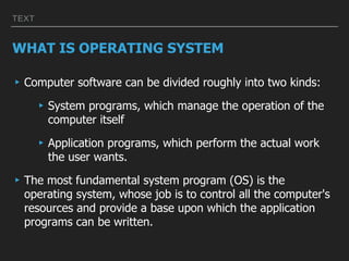 Code4vn linux day1 operating system concept | PPT