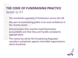 Consultation on the Code of Fundraising Practice | PPTX | Web ...