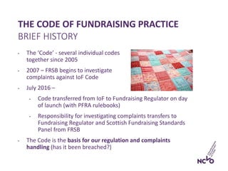 Consultation on the Code of Fundraising Practice | PPTX