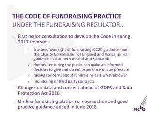 Consultation on the Code of Fundraising Practice | PPTX