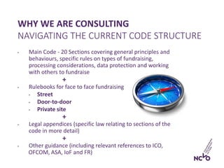 Consultation on the Code of Fundraising Practice | PPTX | Web ...