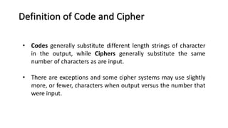 Code and cipher | PPTX