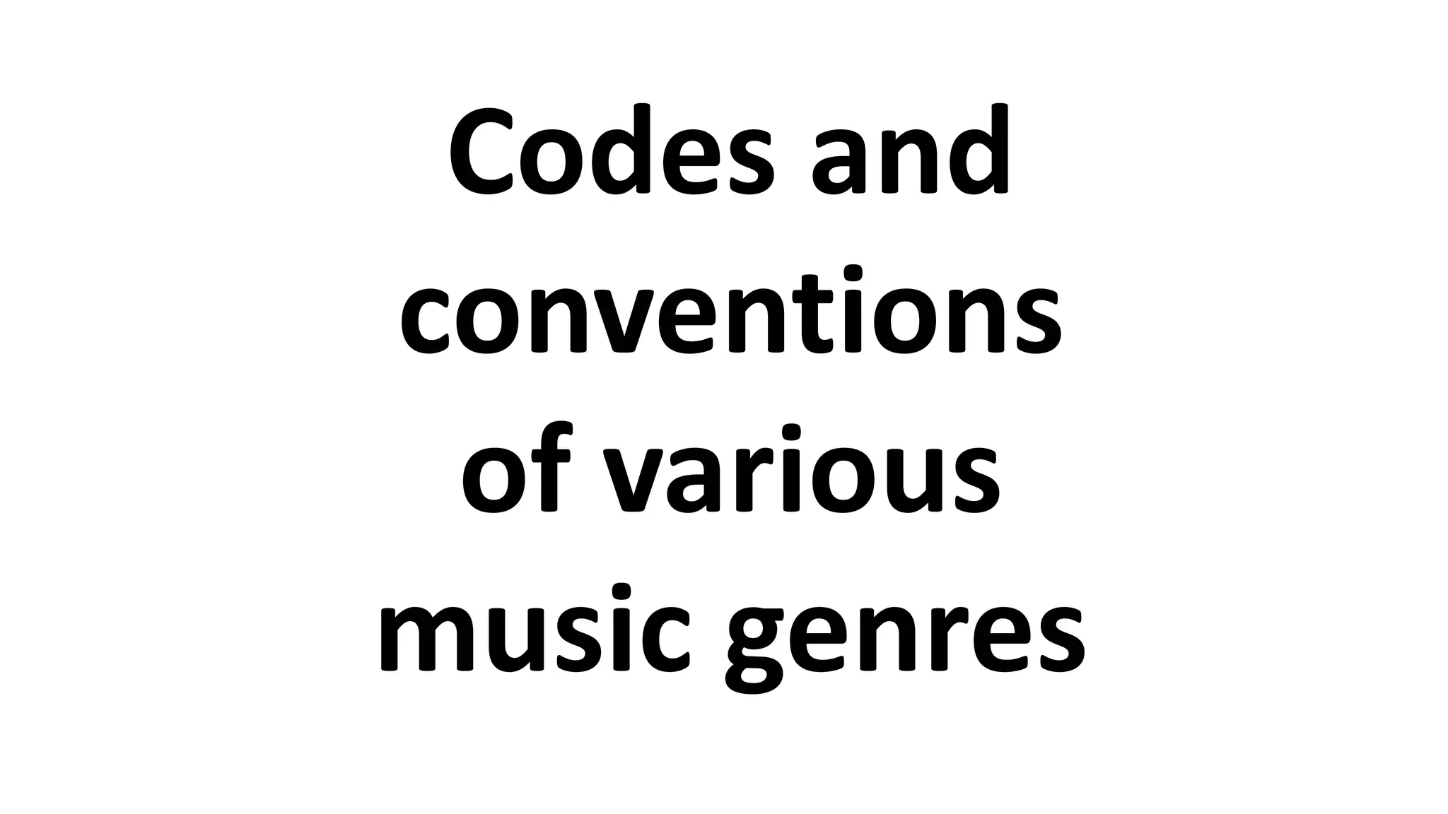 Code and conventions | PPTX