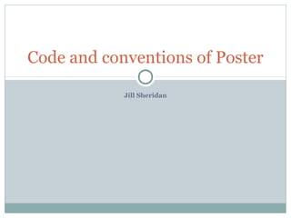 Code and conventions of poster | PPT