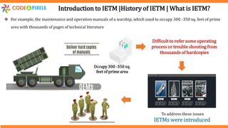 IETM - Interactive Electronic Technical Manual / Code and Pixels | PDF