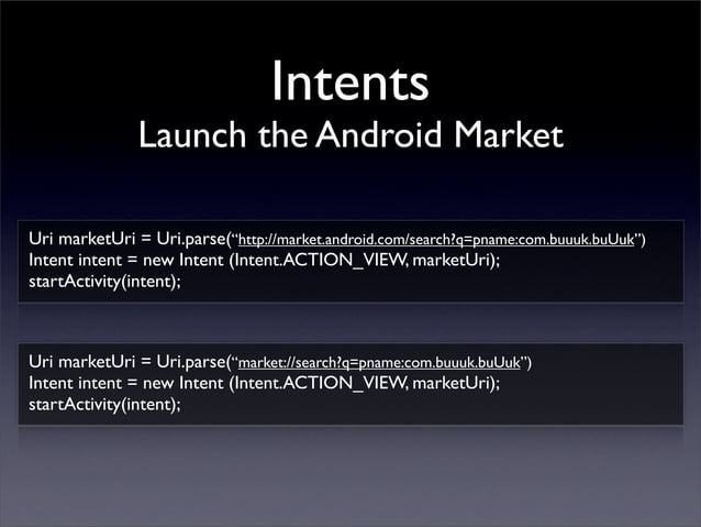 Android: Intent, Intent Filter, Broadcast Receivers | PPT
