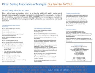 A member of the Direct Selling Association of Malaysia - Forever Living ...