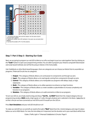 Arduino: Codifique un semáforo en el circuito de bloques de código de Tinkercad | PDF