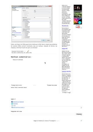 Code authority usuário órfão no sql (how to fix orphaned sql server ...