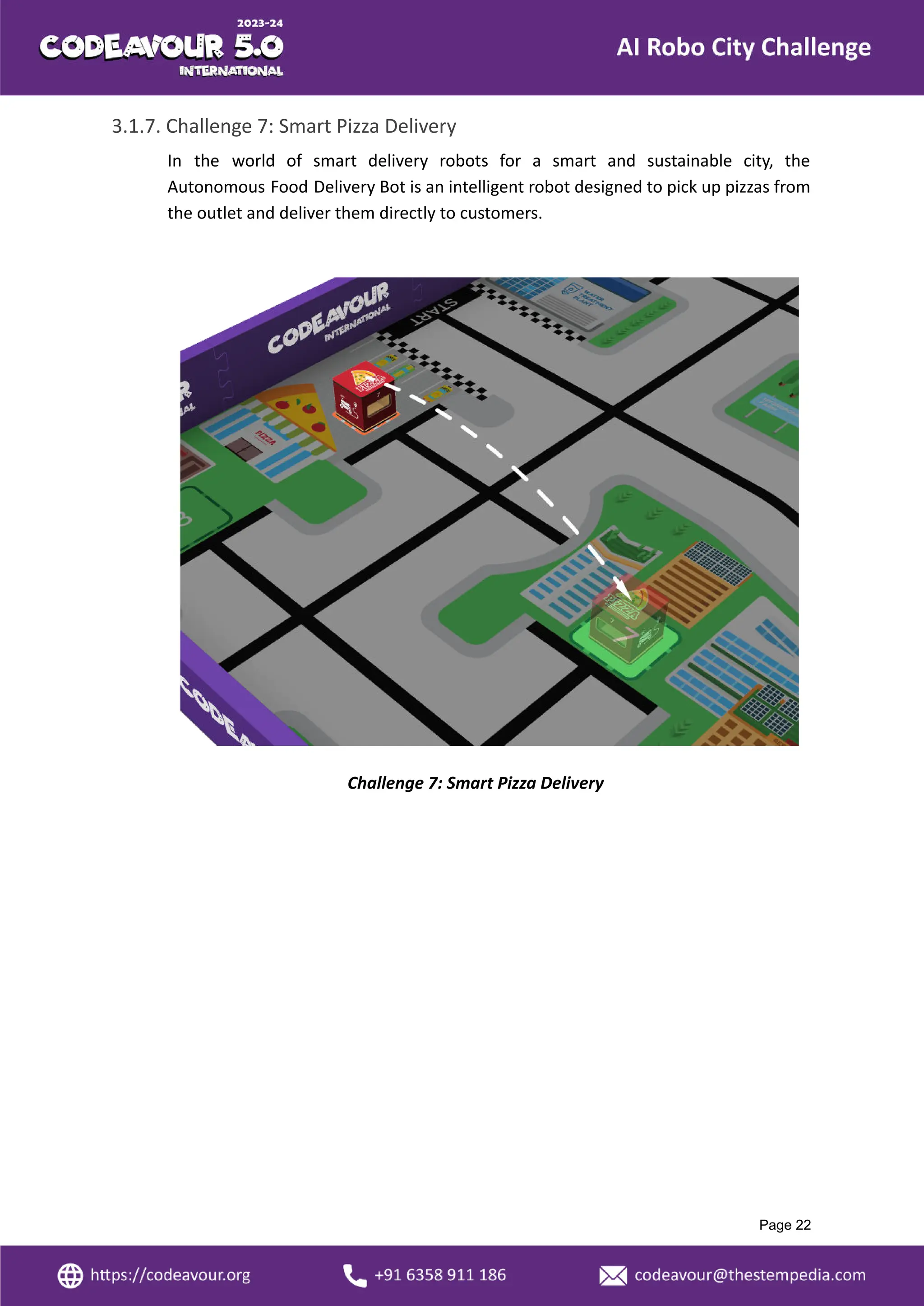 Codeavour 5.0 Track 2 AI Robo City Challenge Rules and Guidelines | PDF