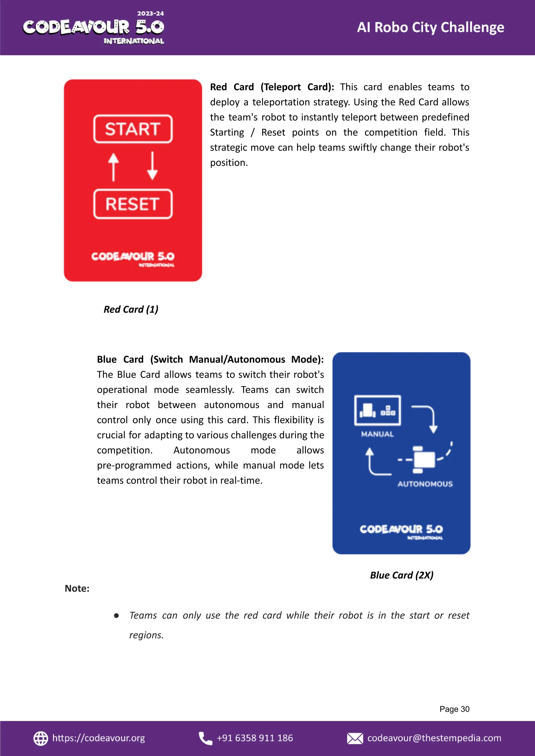 Codeavour 5.0 Track 2 AI Robo City Challenge Rules and Guidelines | PDF