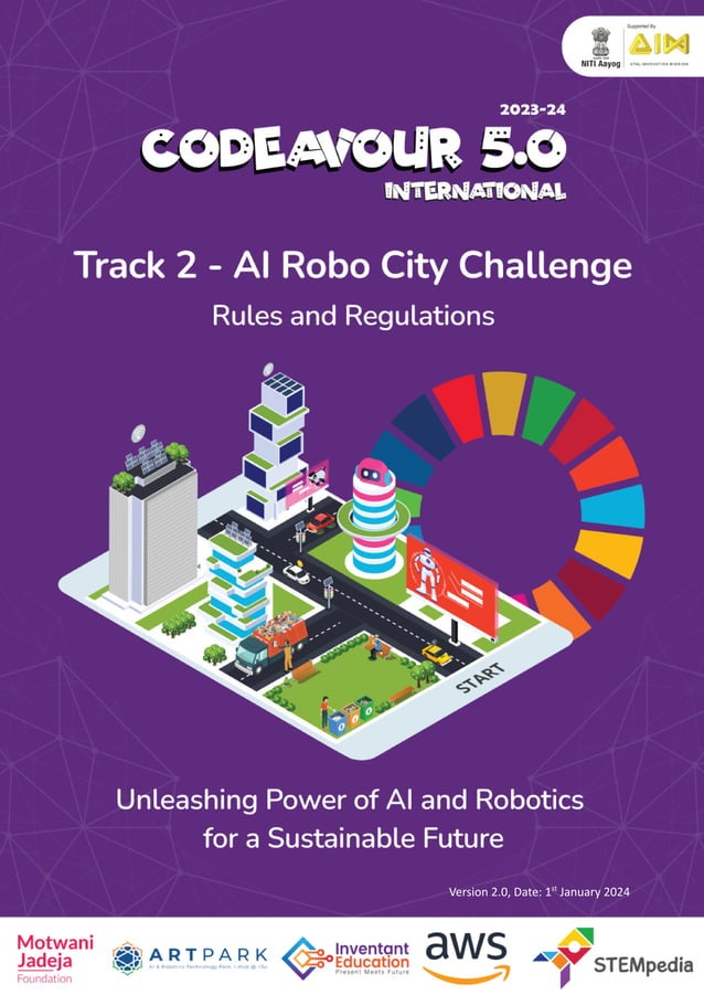 Codeavour 5.0 Track 2 AI Robo City Challenge Rules and Guidelines | PDF | Robotics | Technology ...