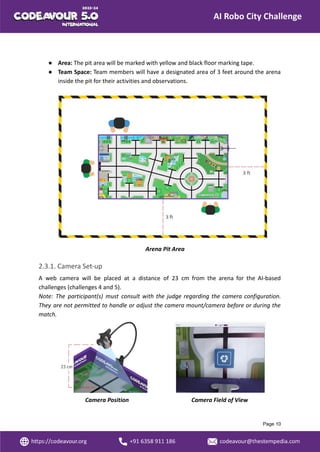 Codeavour 5.0 Track 2 AI Robo City Challenge Rules and Guidelines | PDF