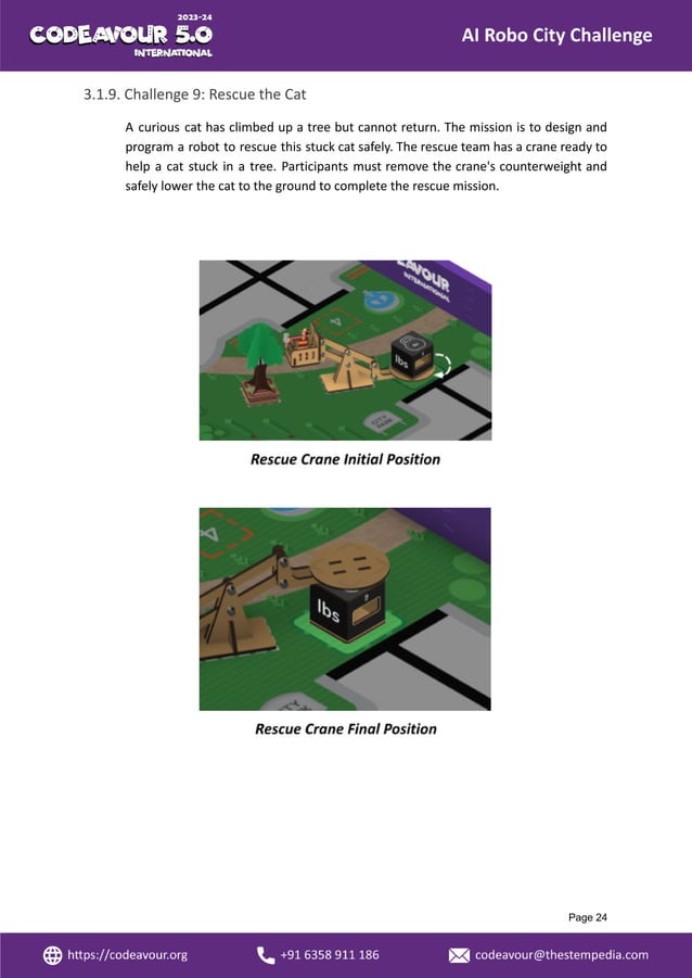 Codeavour 5.0 Track 2 AI Robo City Challenge Rules and Guidelines | PDF ...