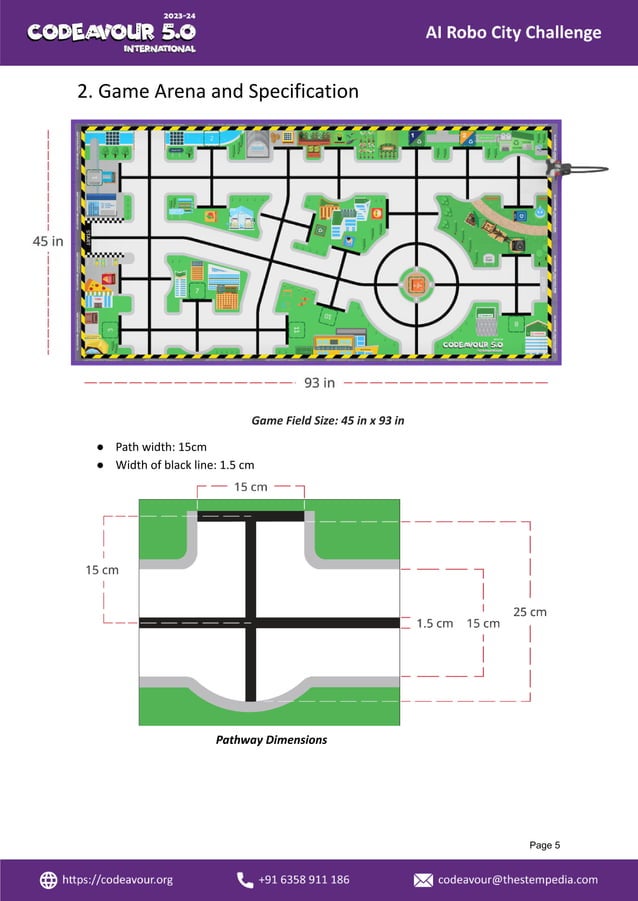 Codeavour 5.0 Track 2 AI Robo City Challenge Rules and Guidelines | PDF ...