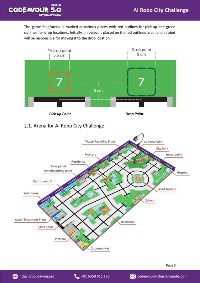 Codeavour 5.0 Track 2 AI Robo City Challenge Rules and Guidelines | PDF ...