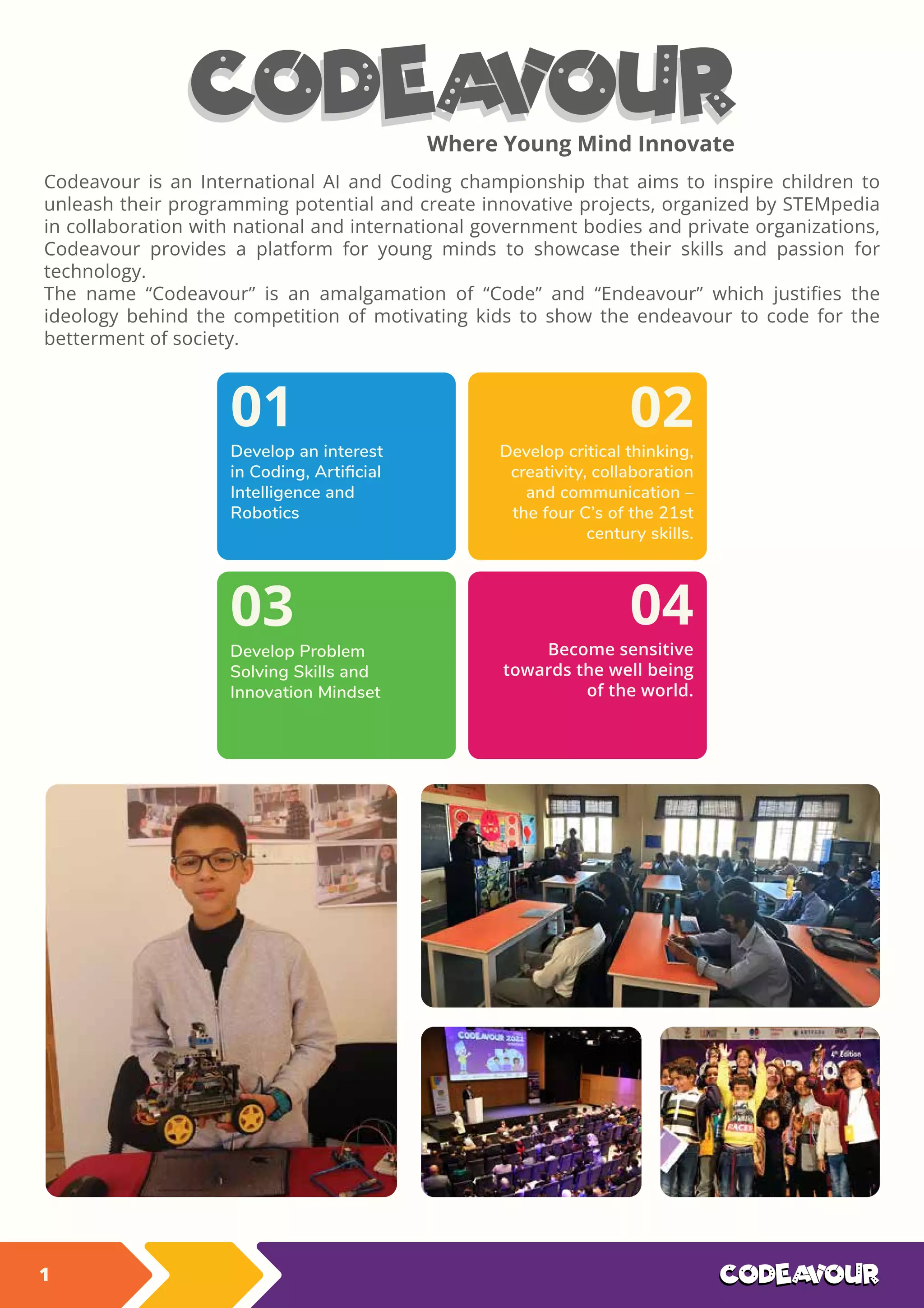 Codeavour 2022 Impact Report- Student AI and Coding Competition | PDF