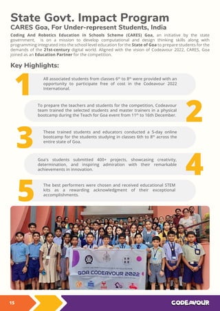 Codeavour 2022 Impact Report- Student AI and Coding Competition | PDF