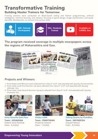 Codeavour 2022 Impact Report- Student AI and Coding Competition | PDF
