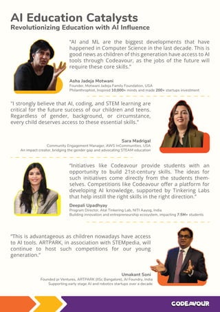 Codeavour 2022 Impact Report- Student AI and Coding Competition | PDF