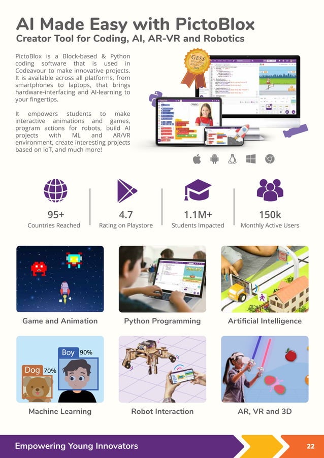 Codeavour 2022 Impact Report- Student AI and Coding Competition | PDF