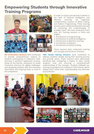 Codeavour 2022 Impact Report- Student AI and Coding Competition | PDF