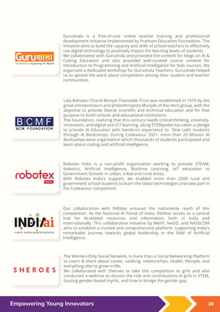 Codeavour 2022 Impact Report- Student AI and Coding Competition | PDF