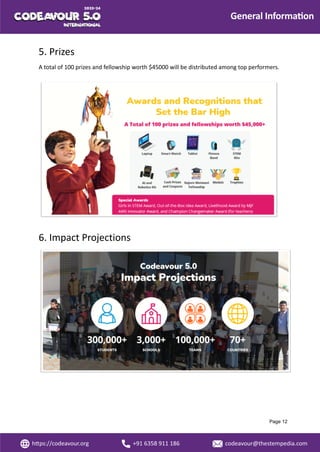 Codeavour 5.0 International - AI, Coding, and Robotics Competition for School Student General ...