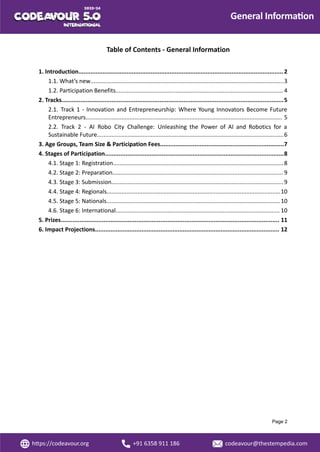 Codeavour 5.0 International - AI, Coding, and Robotics Competition for ...