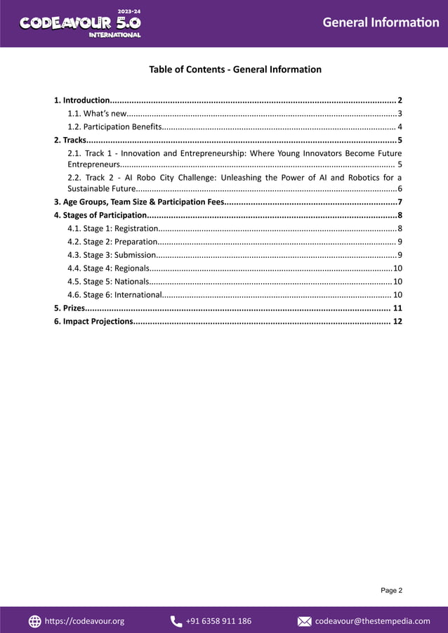 Codeavour 5.0 International - AI, Coding, and Robotics Competition for ...