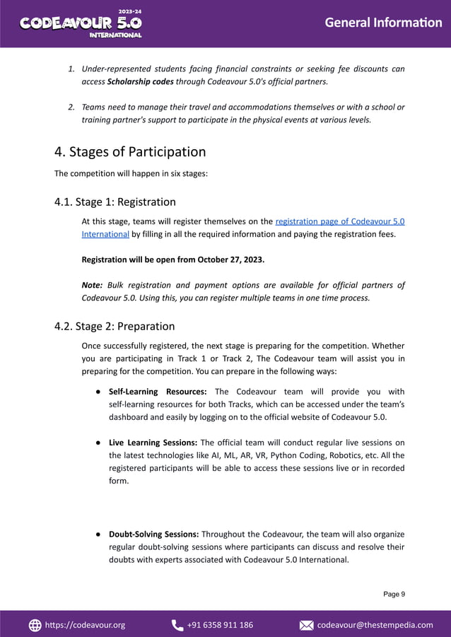 Codeavour 5.0 International - AI, Coding, and Robotics Competition for ...