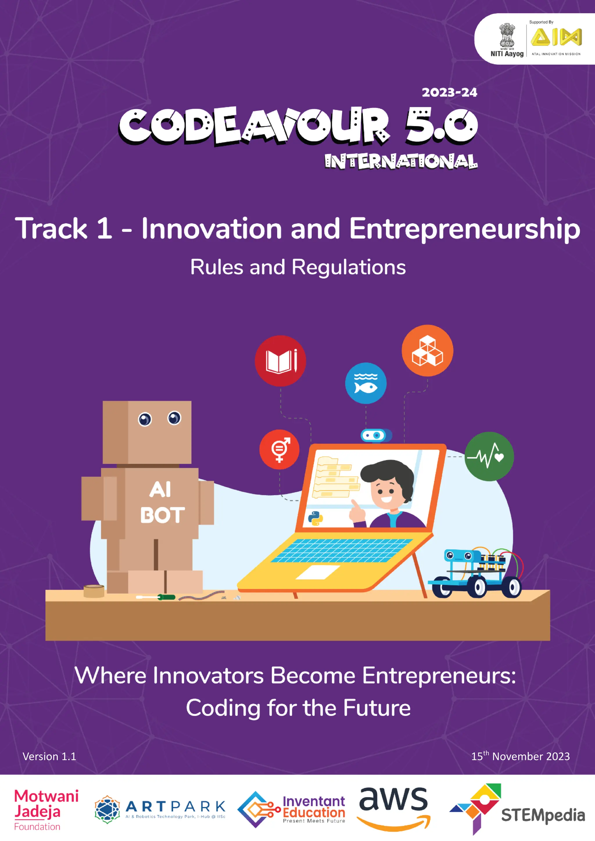 Codeavour 5.0 International Track 1 Innovation and Entrepreneurship ...