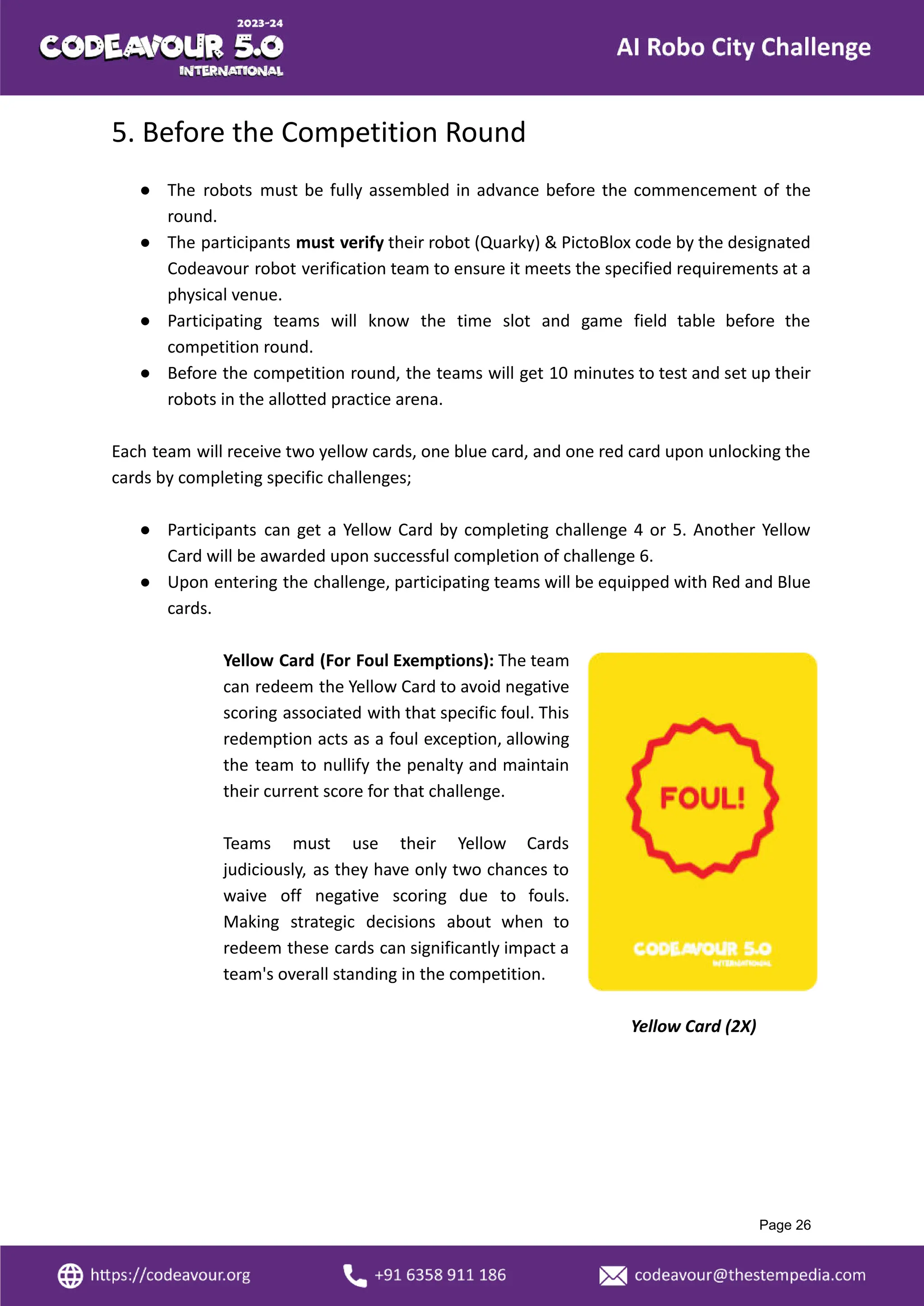 Codeavour 5.0 International Track 2- AI Robo City Challenge Rules and ...