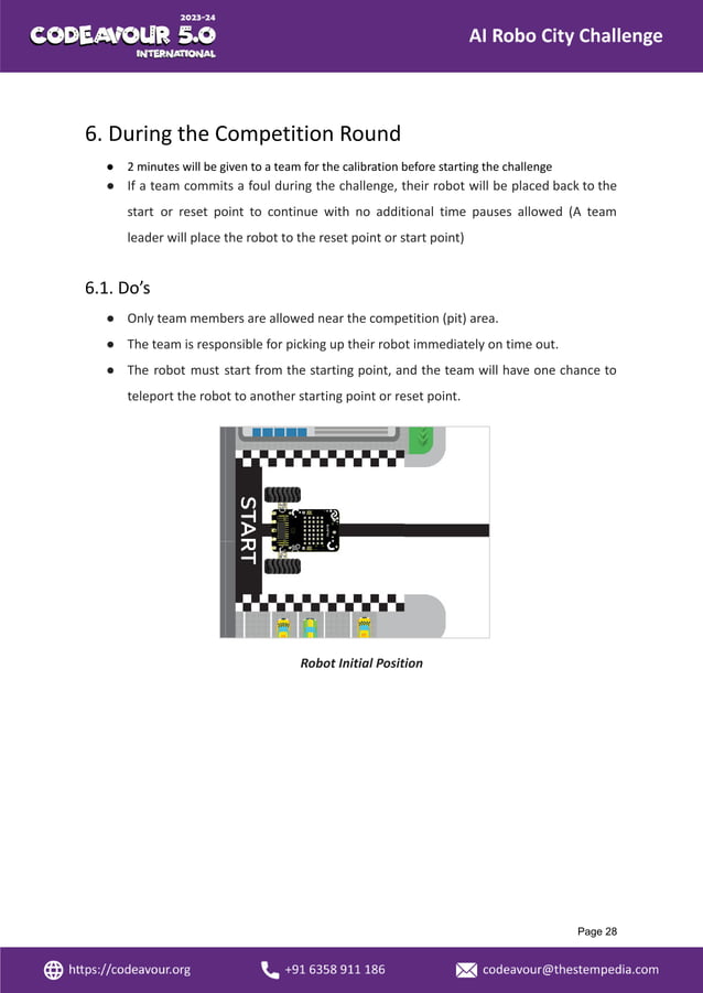 Codeavour 5.0 International Track 2- AI Robo City Challenge Rules and ...