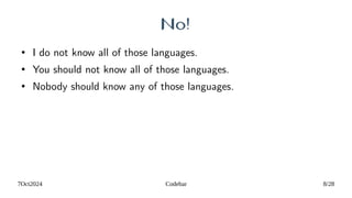 What You Can Learn from Obscure Programming Languages | PPT