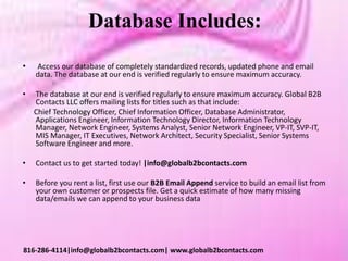 Codebase database technology users contacts | PPT