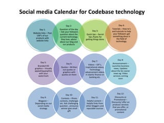 Codebase tecnologies ppt | PPT