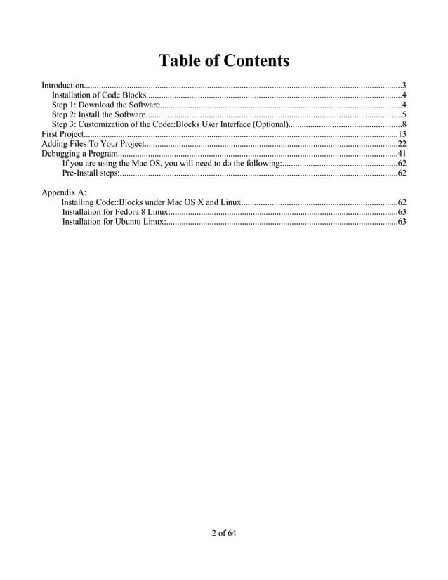 codeblocks-instructions.pdf | Operating Systems | Computer Software and Applications