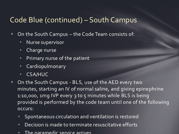 Code blue