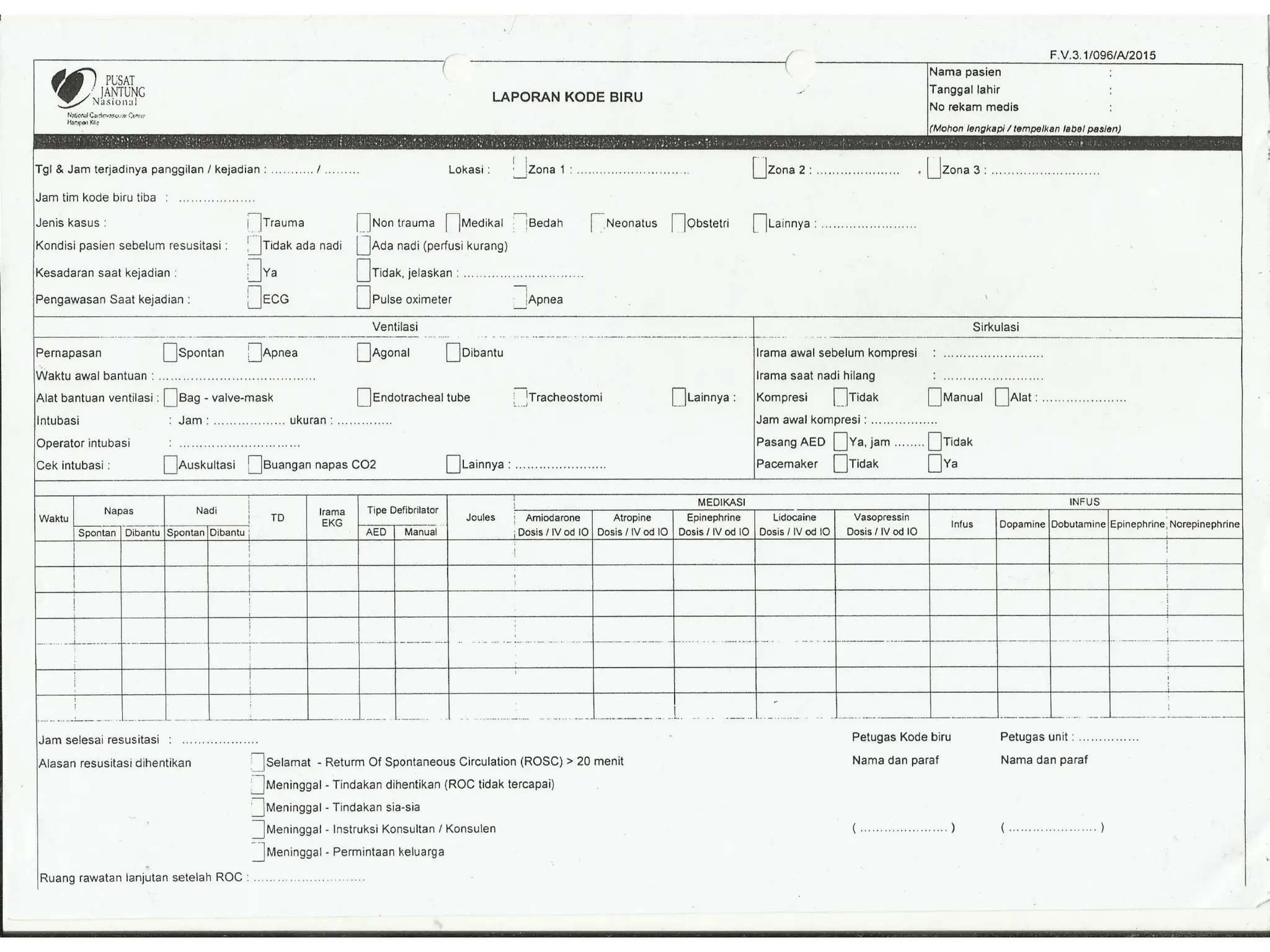 cardiac arrest and code blue system in Hospital | PDF