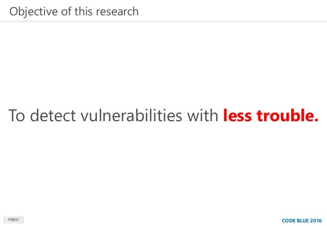 CODE BLUE 2016 - Method of Detecting Vulnerability in Web Apps